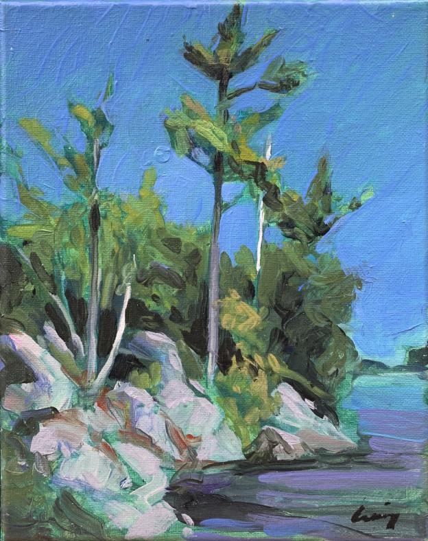 Otter Lake Island, Sketch | Loch Gallery