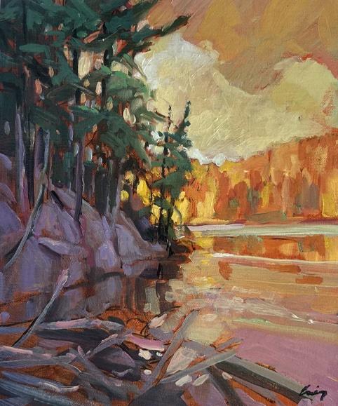 Trail Meets Lake, Study | Loch Gallery