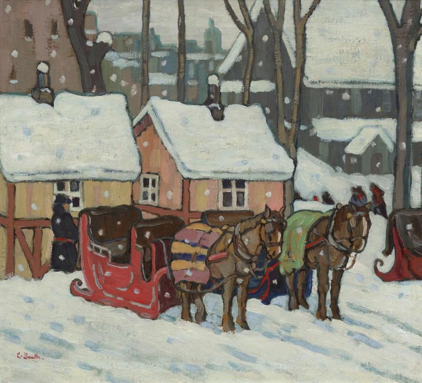 Cab Stand in Phillips Square | Loch Gallery