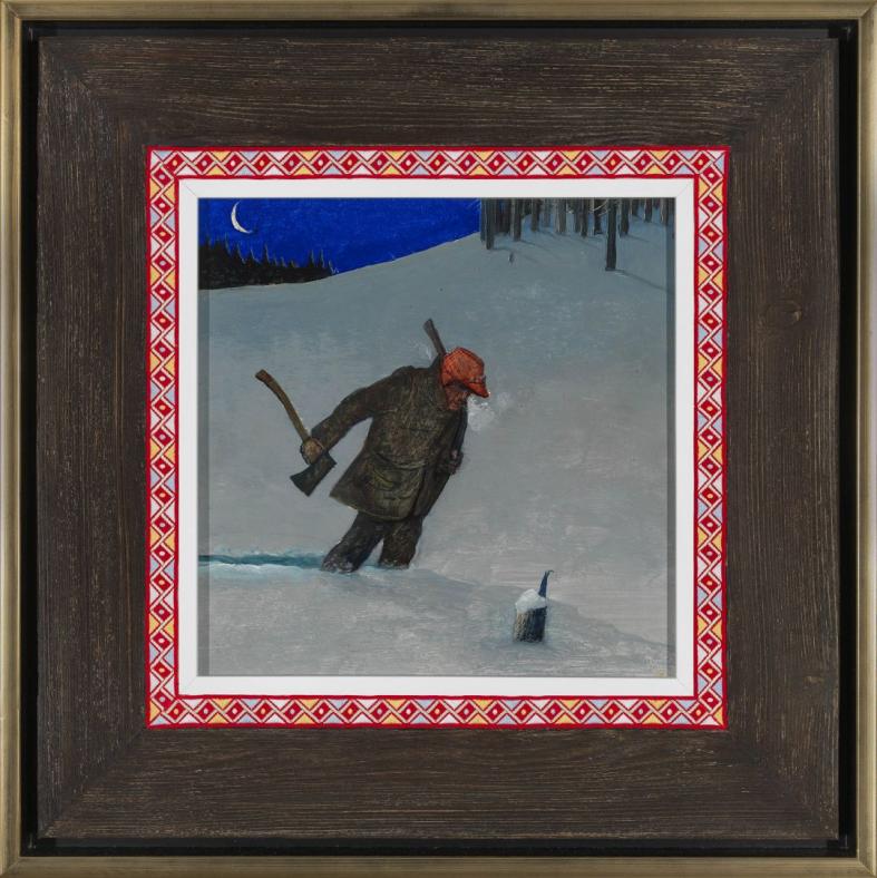 Lumberjack Headed for a New Strip | Loch Gallery